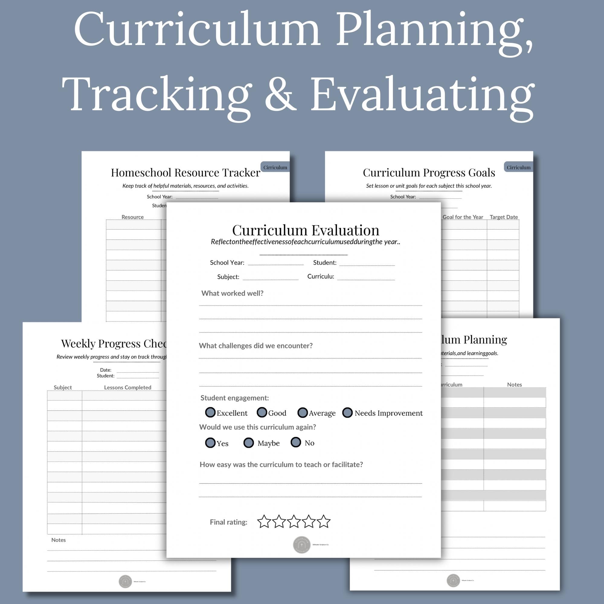 Homeschool Planner Printable Binder | Lesson Plan, Attendance, Records ...