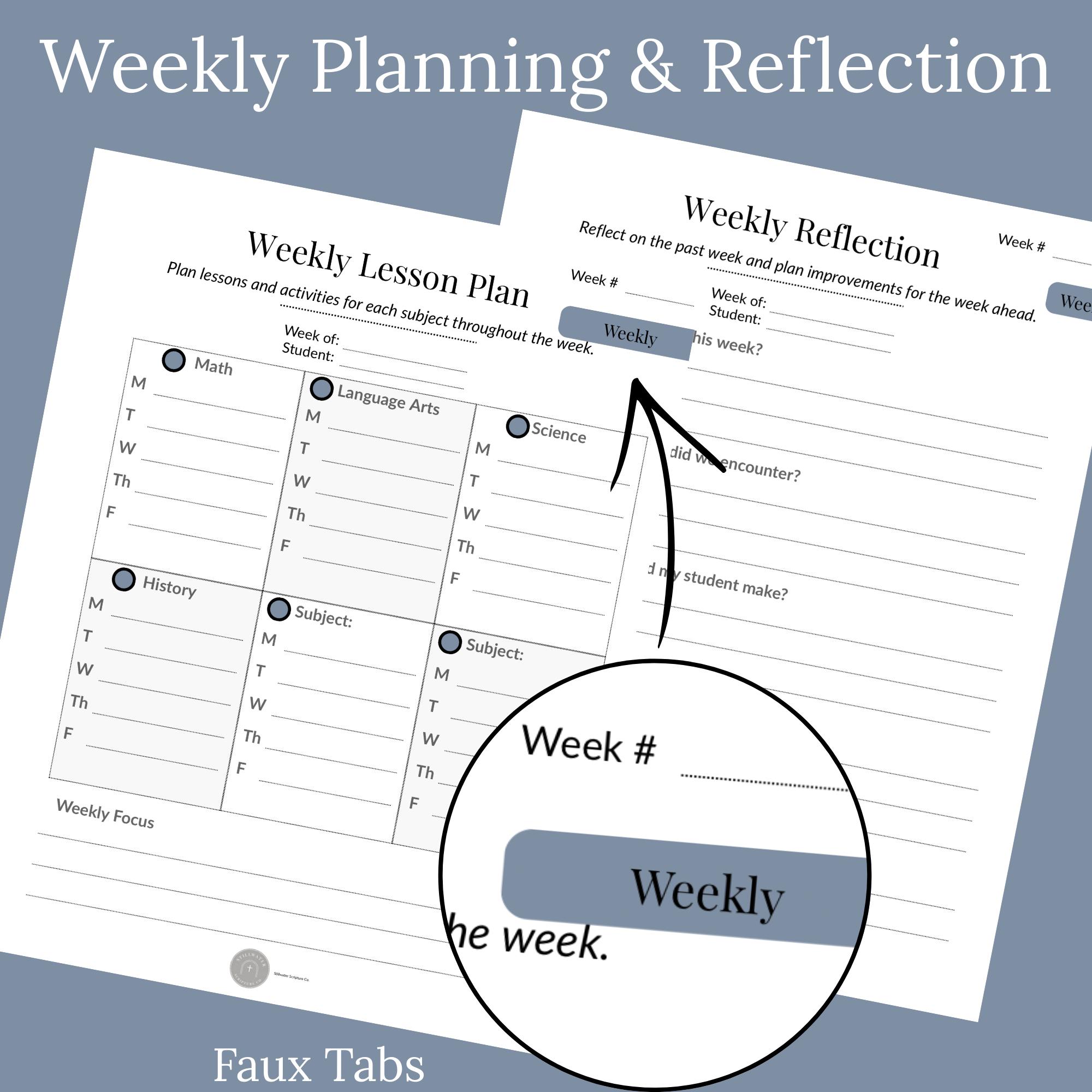 Homeschool Planner Printable Binder | Lesson Plan, Attendance, Records ...