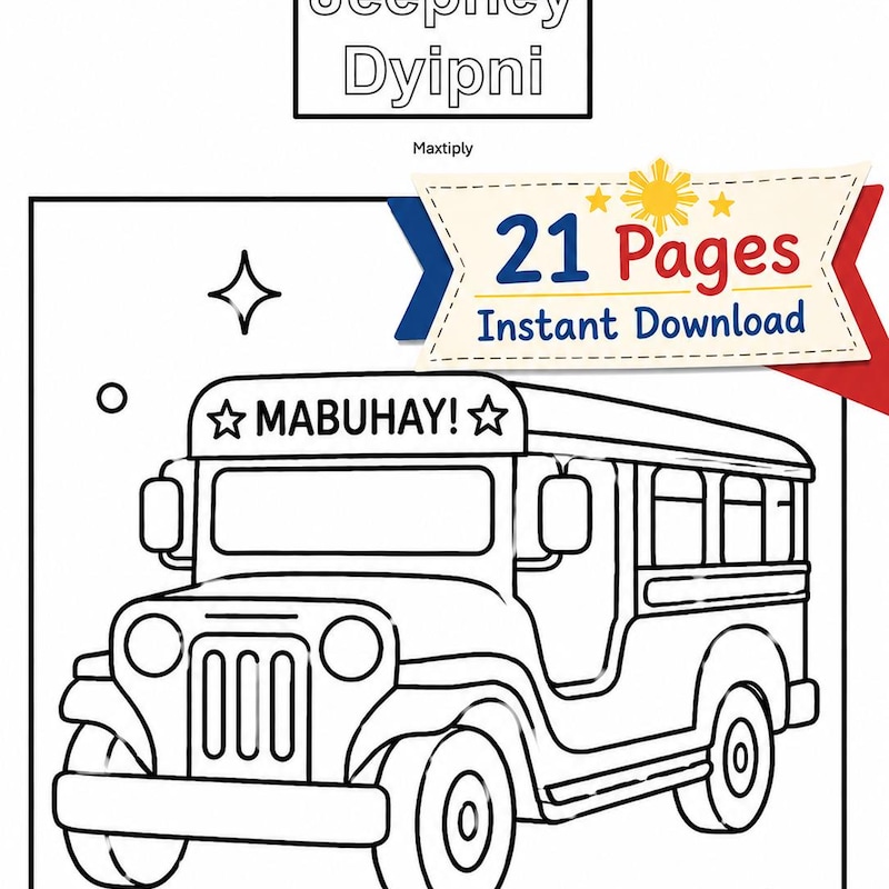 Filipino Colouring Book - Etsy UK