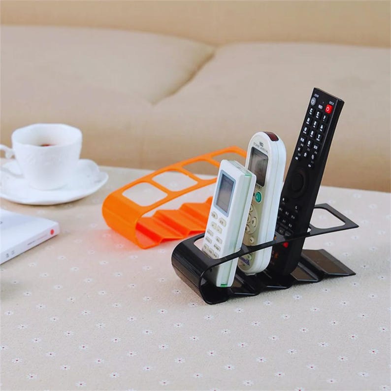 4 Section TV Remote Control Stand Holder Storage Rack Home Appliance ...