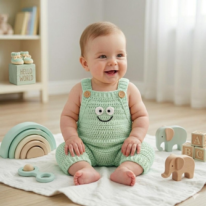 Crochet Baby Romper Pattern, Unisex Jumpsuit Tutorial (PDF Download) - Etsy