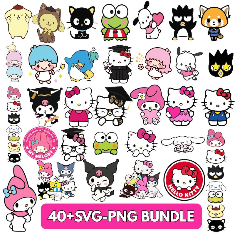 Kawaii Cat Svg Bundle - Etsy