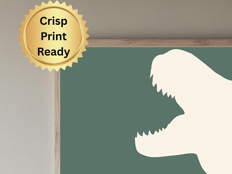 Be Brave Dinosaur Wall Art Set of 6 – Minimalist Retro Dino Quotes (t ...