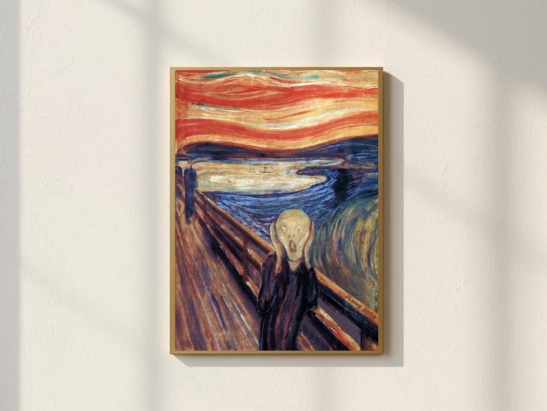 The Scream by Edvard Munch Wall Art – Famous Expressionist Painting ...