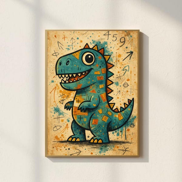 Graffiti Art Dinosaur - Etsy UK