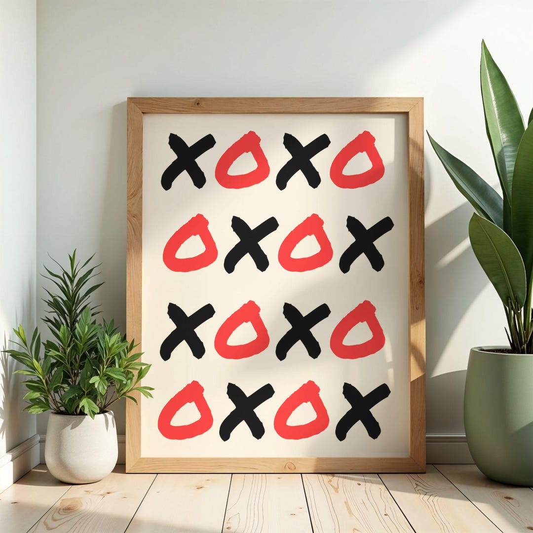 Trendy Dorm XOXO Set of 3 Wall Art Prints, Fun Modern Apartment ...