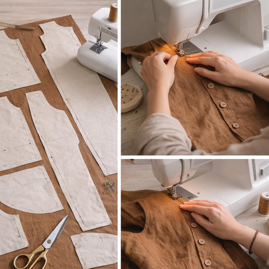 Linen Jumpsuit Sewing Pattern PDF, Sleeveless Overalls Pattern With ...