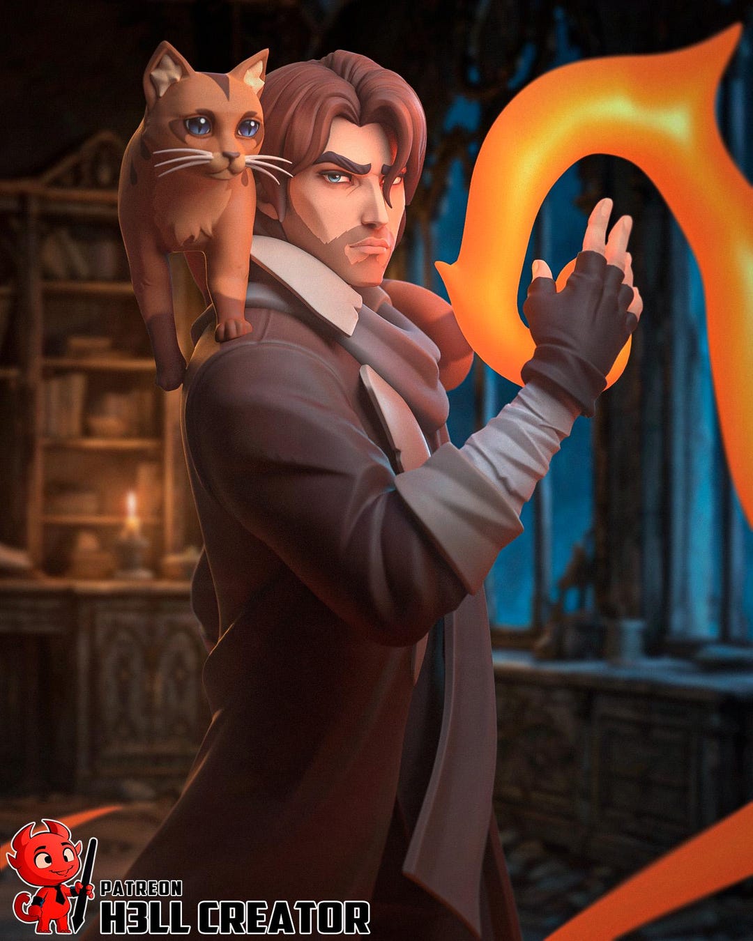 Caleb Inspired Statue – 1:10 Scale Fantasy Mage Figure | Full or Bust ...