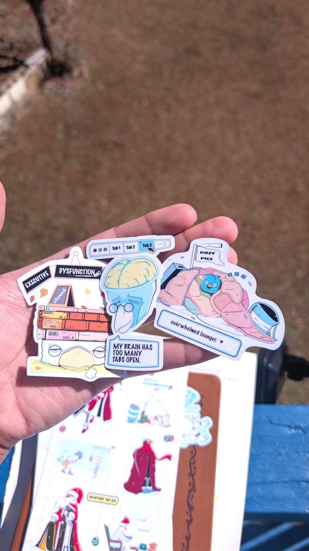 ADHD Unique Bird Characters Sticker Set, Relatable Art! - Etsy