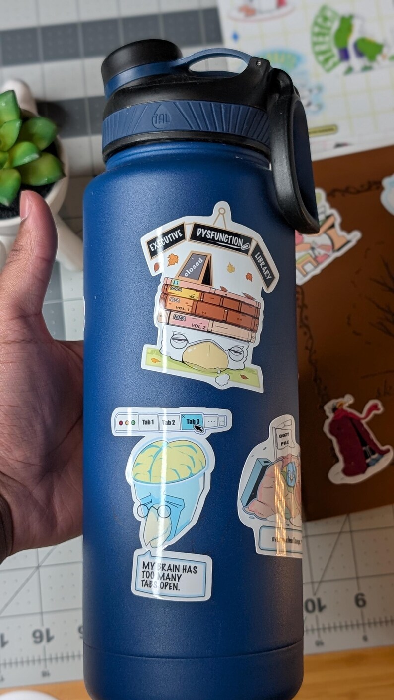 ADHD Unique Bird Characters Sticker Set, Relatable Art! - Etsy