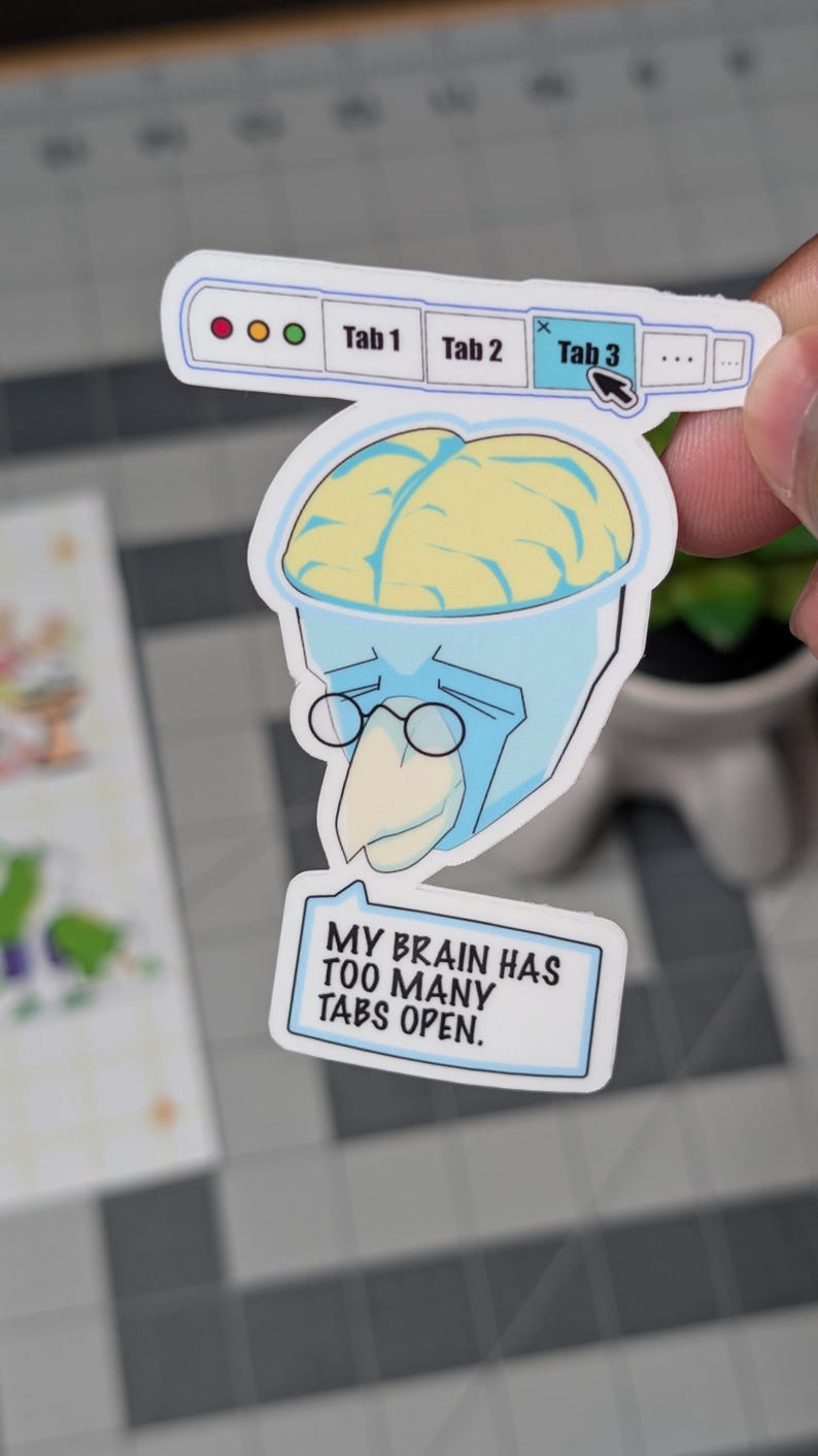 ADHD Unique Bird Characters Sticker Set, Relatable Art! - Etsy