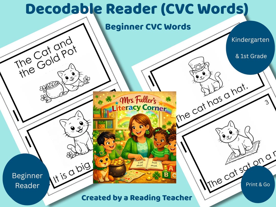 Lector decodificable para principiantes / Lectura de palabras CVC ...
