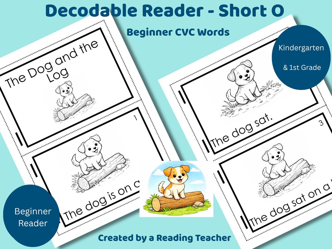 Decodable Reader CVC Words for Beginner Readers | Learn to Read Phonics ...