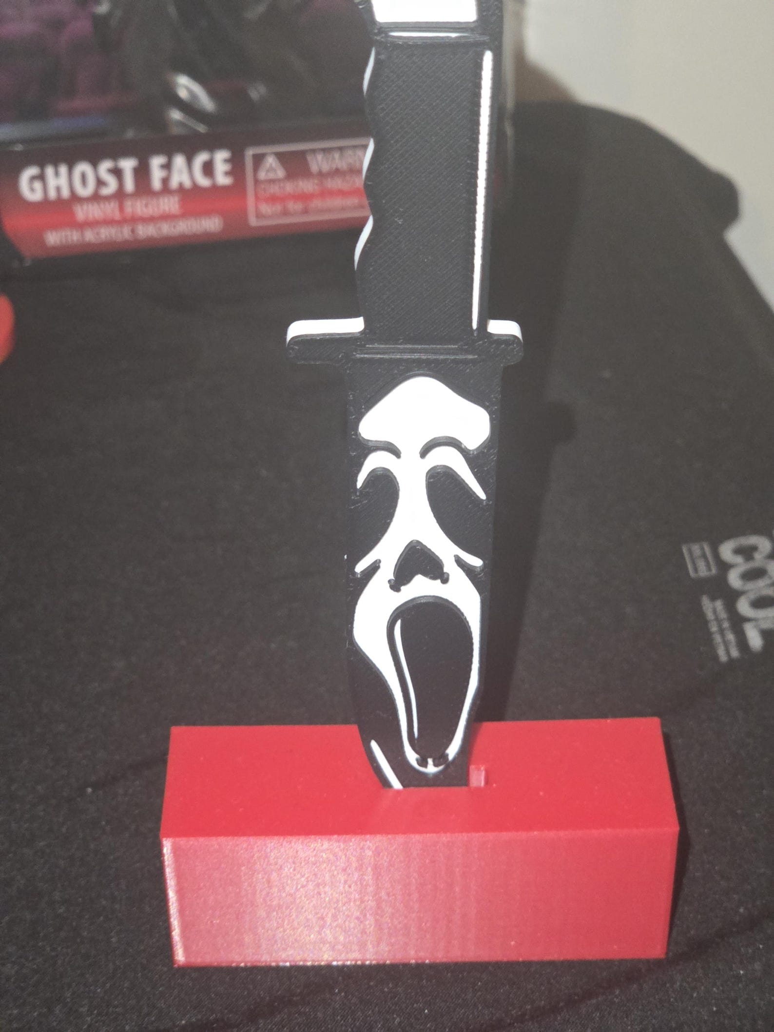 3D Printed Ghostface Scream Knife Prop: Horror Movie Collectible Stab ...