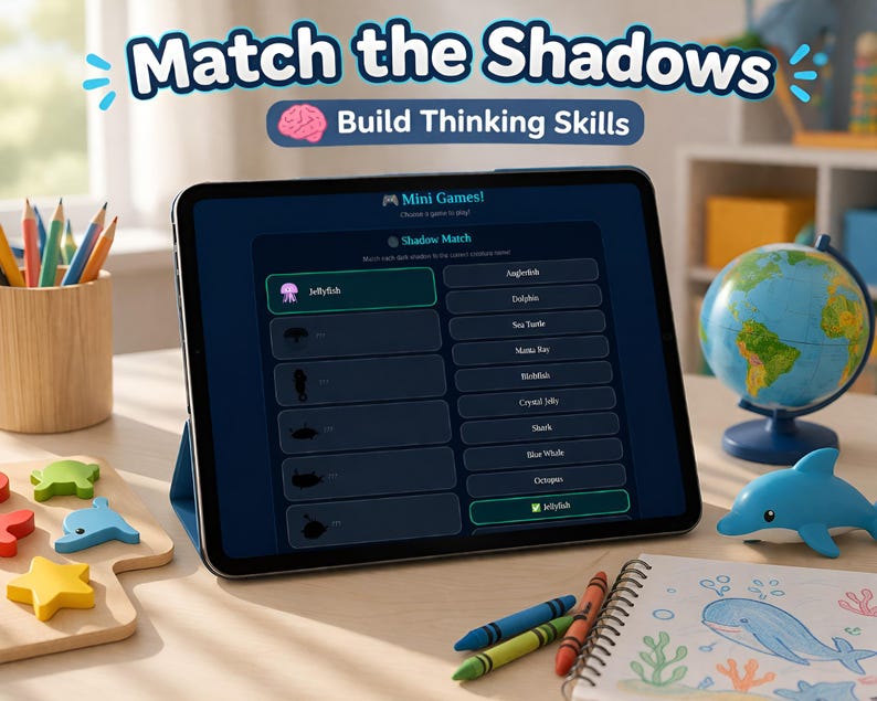 Ocean Animals Interactive Learning Game for Kids 4-10 | Digital ...