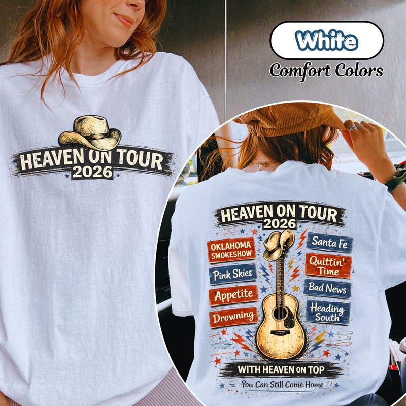 Zach Bryan Heaven Tour Merch - Etsy