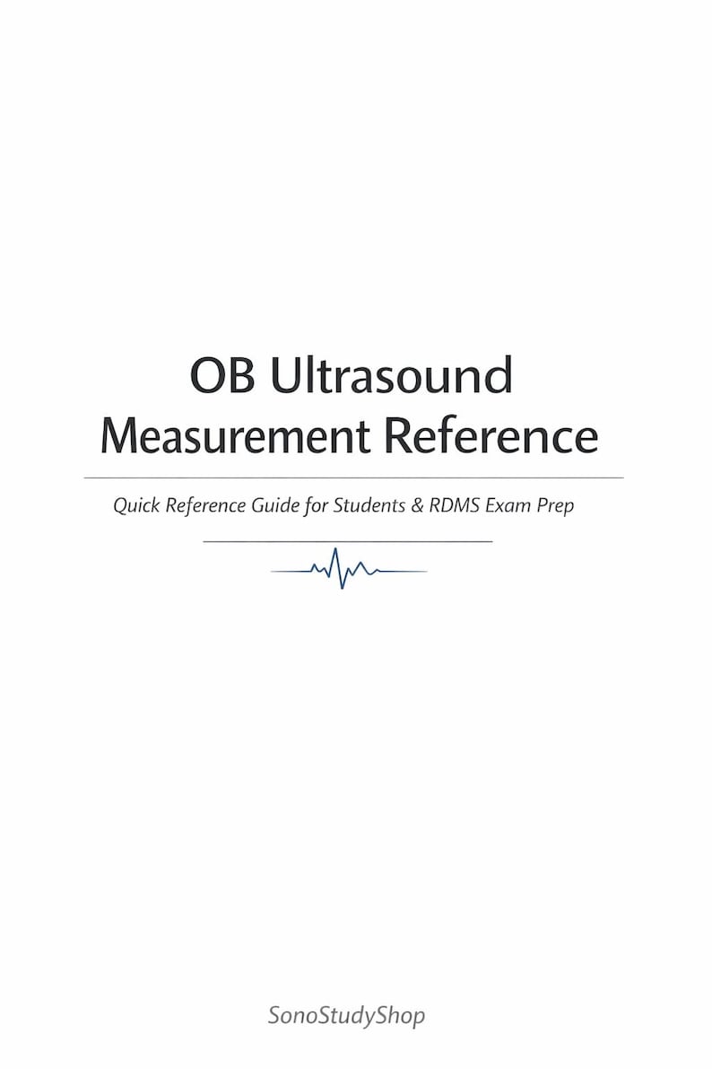 OB Ultrasound Measurement Worksheet | Sonography Student Study Guide ...