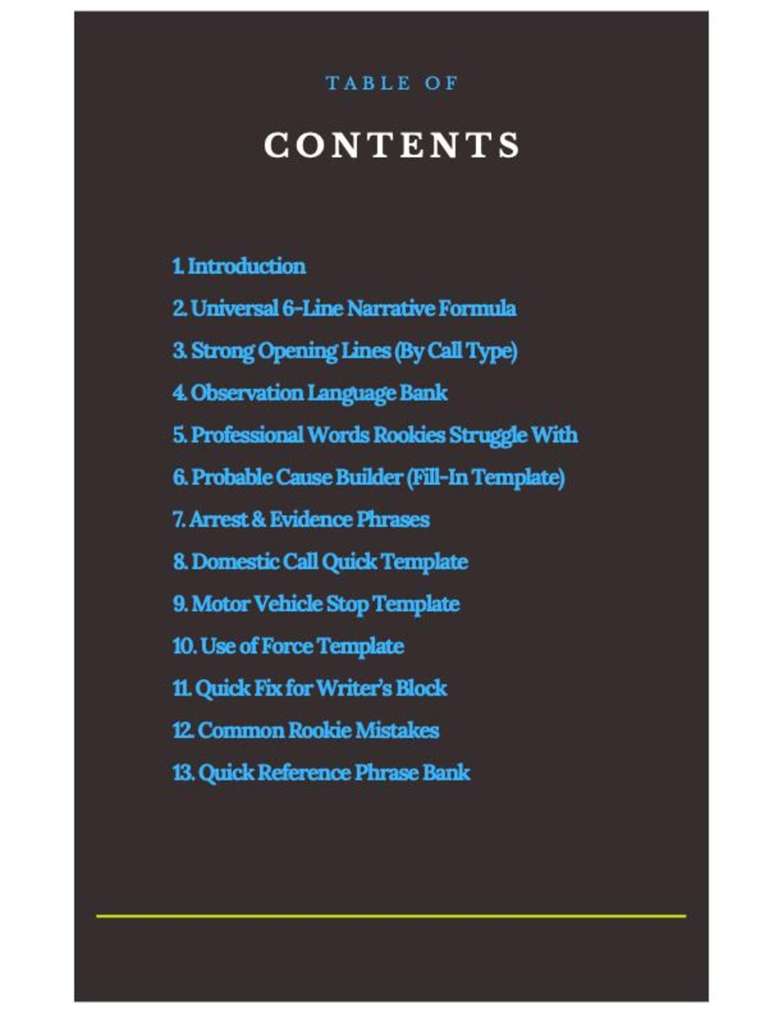 Police Report Writing Cheat Sheet: Quick Phrases, Narrative Guide (12 ...