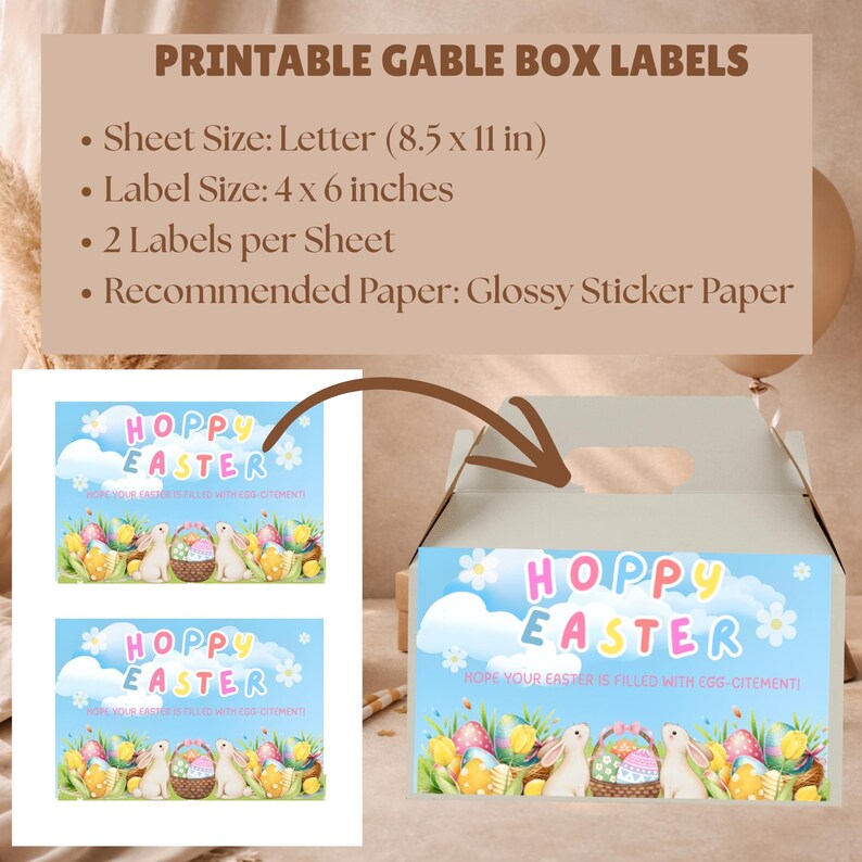 Easter Printable Party Favor Bundle, Hoppy Easter Treat Bag Toppers ...