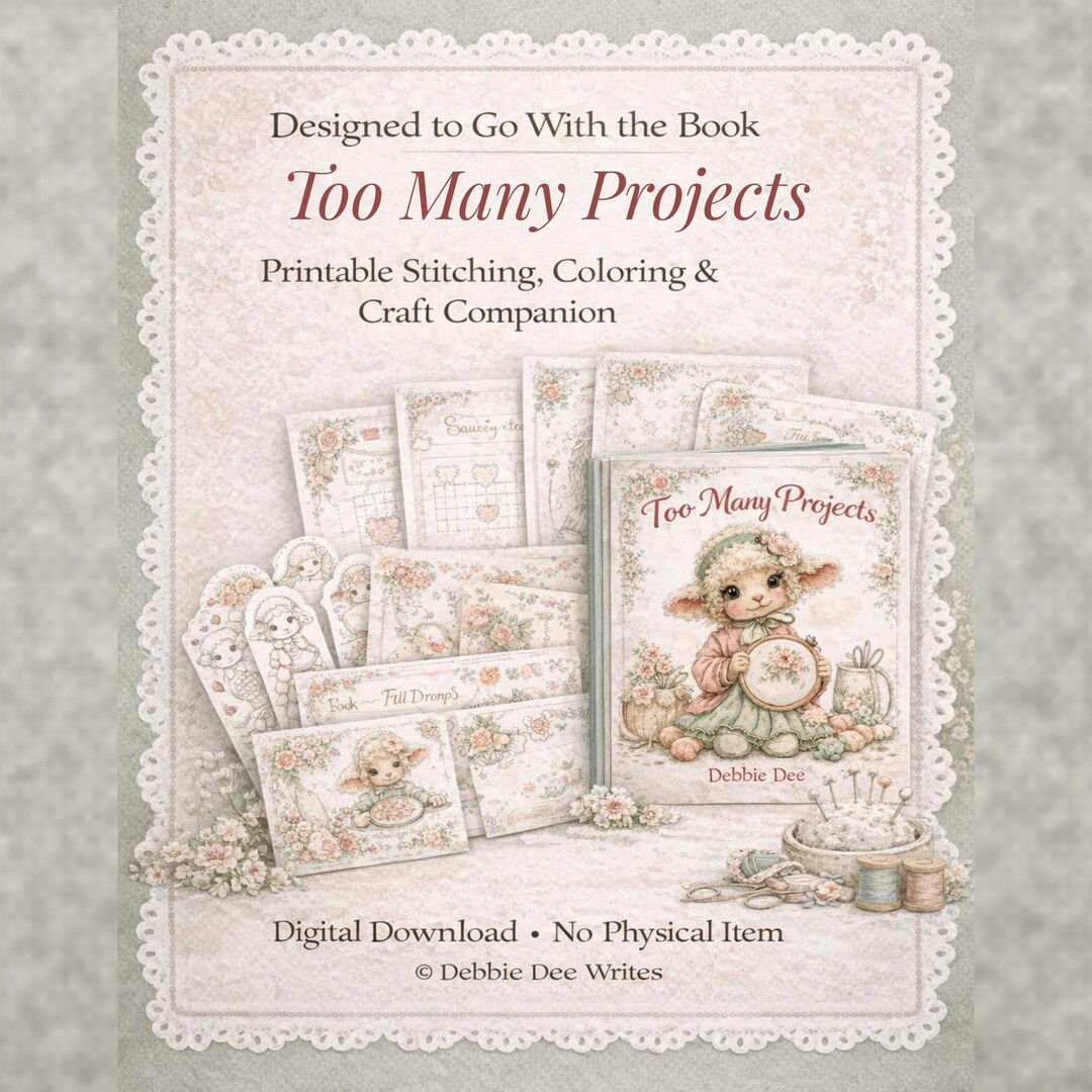 Too Many Projects Printable Stitching and Craft Companion PDF Kids ...