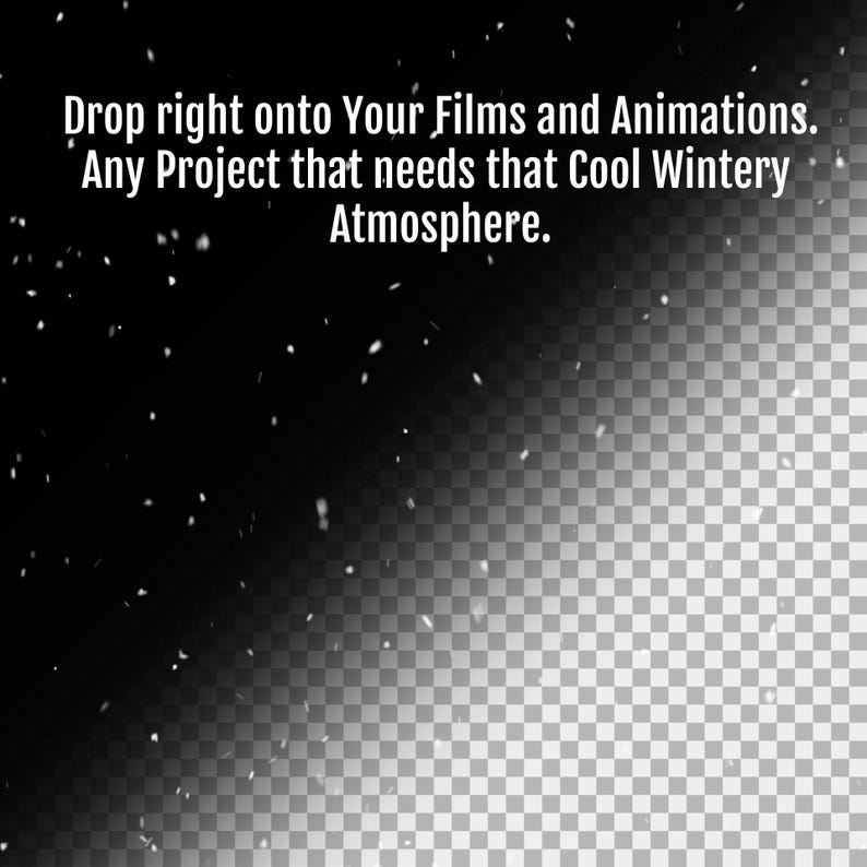 4K Cinematic Snowfall Overlay Bundle | Prores 4444 Transparent Snow FX ...