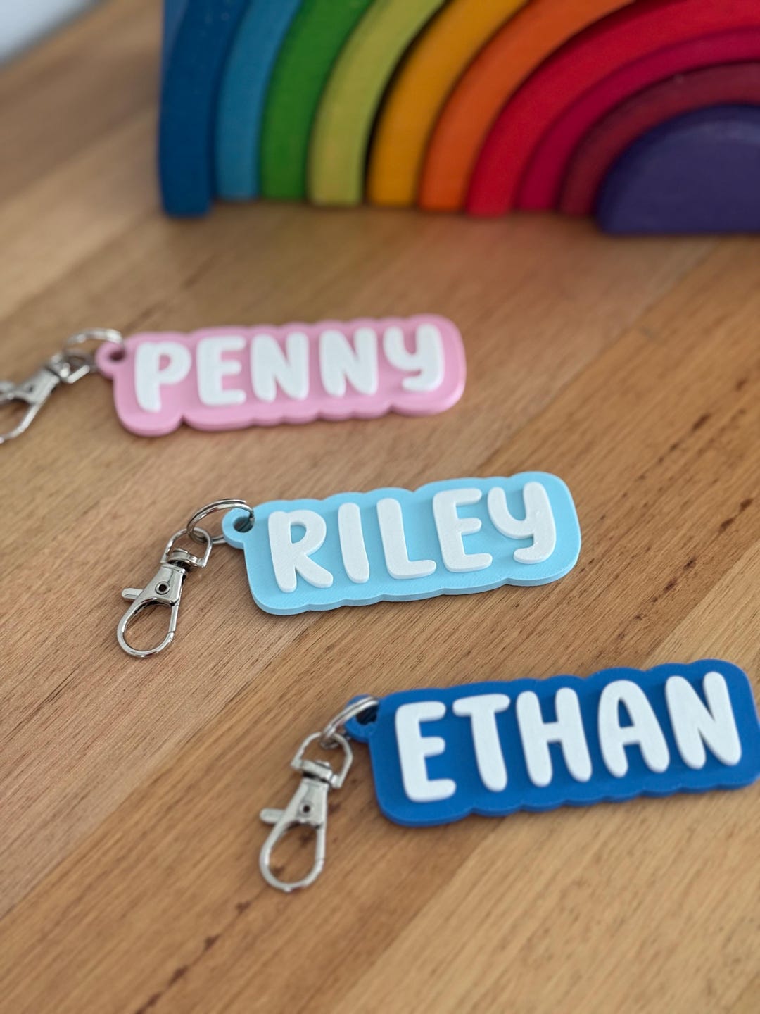 Custom Name Keyrings | 3D Printed Name Keyring - Etsy Australia