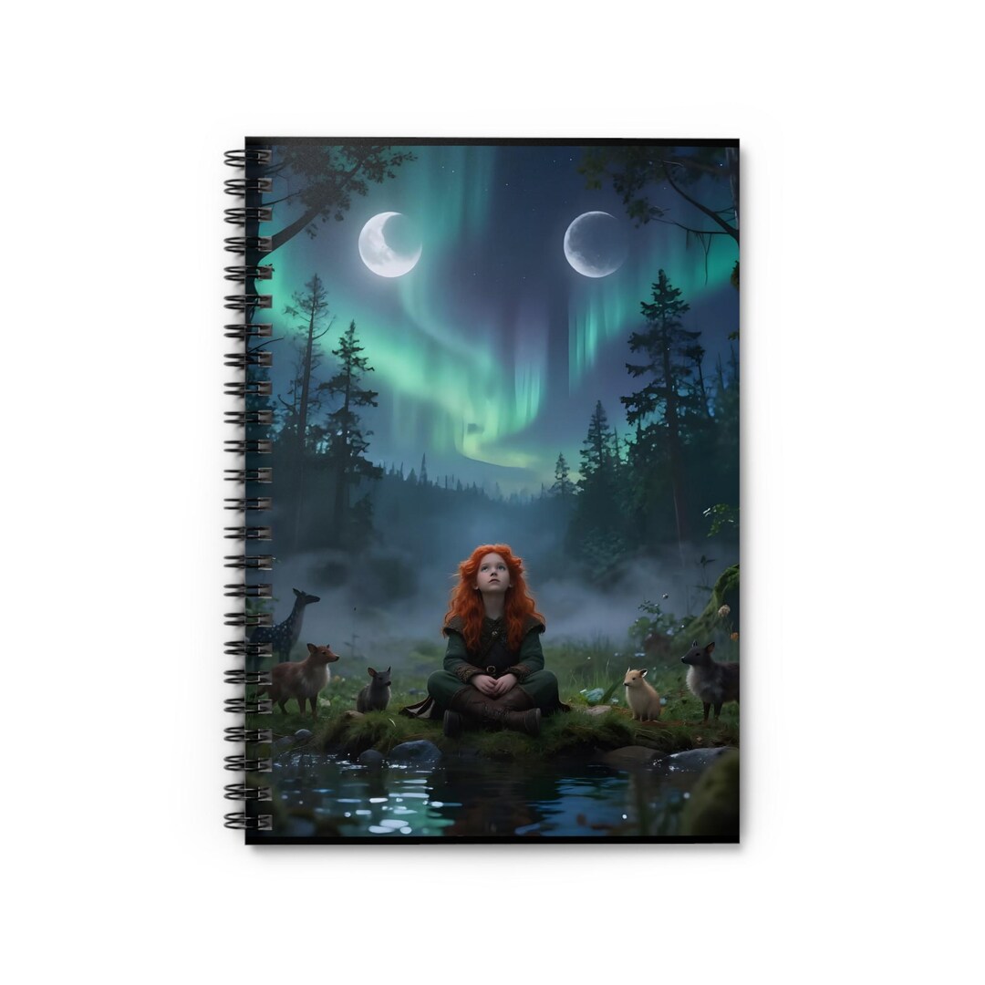 Red-haired Viking Forest Seer Spiral Notebook | AI Prompted Viking ...
