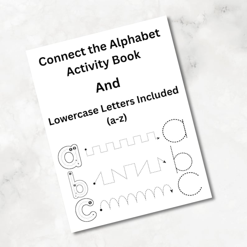 Lowercase Alphabet Pre-writing Lines Tracing Pages Pencil Control ...