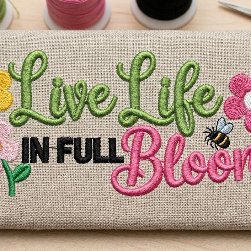 Blooms Embroidery Design - Etsy