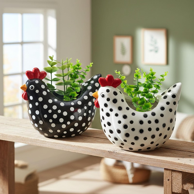 Hen Planter - Etsy