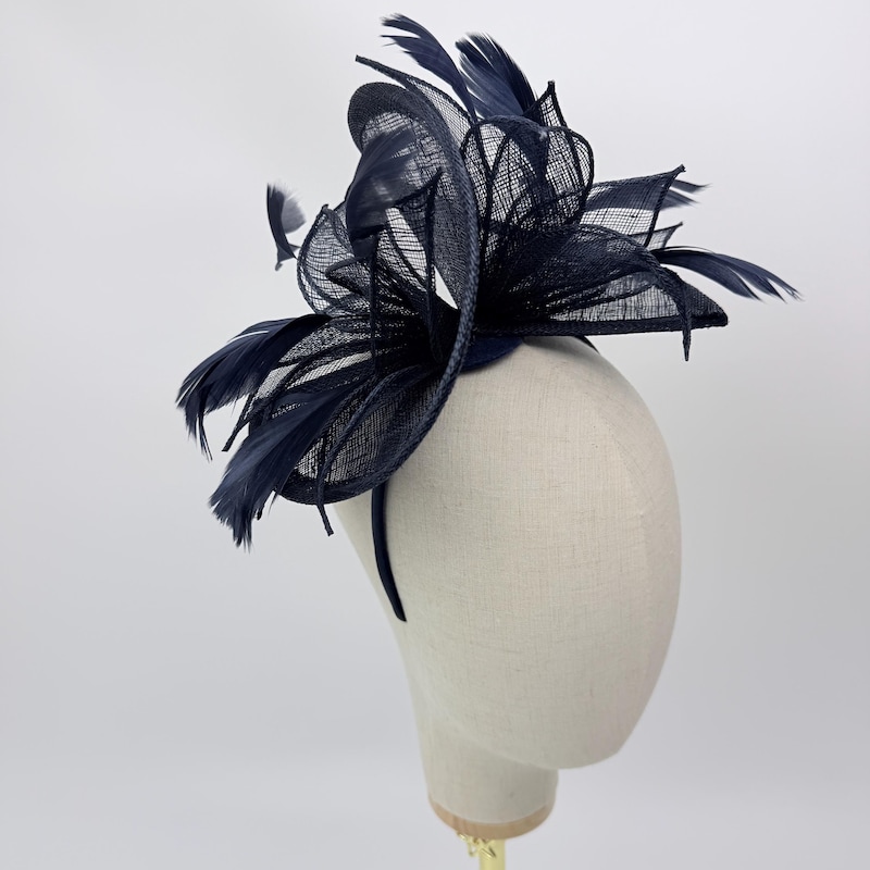 Navy Hat With Silver - Etsy UK