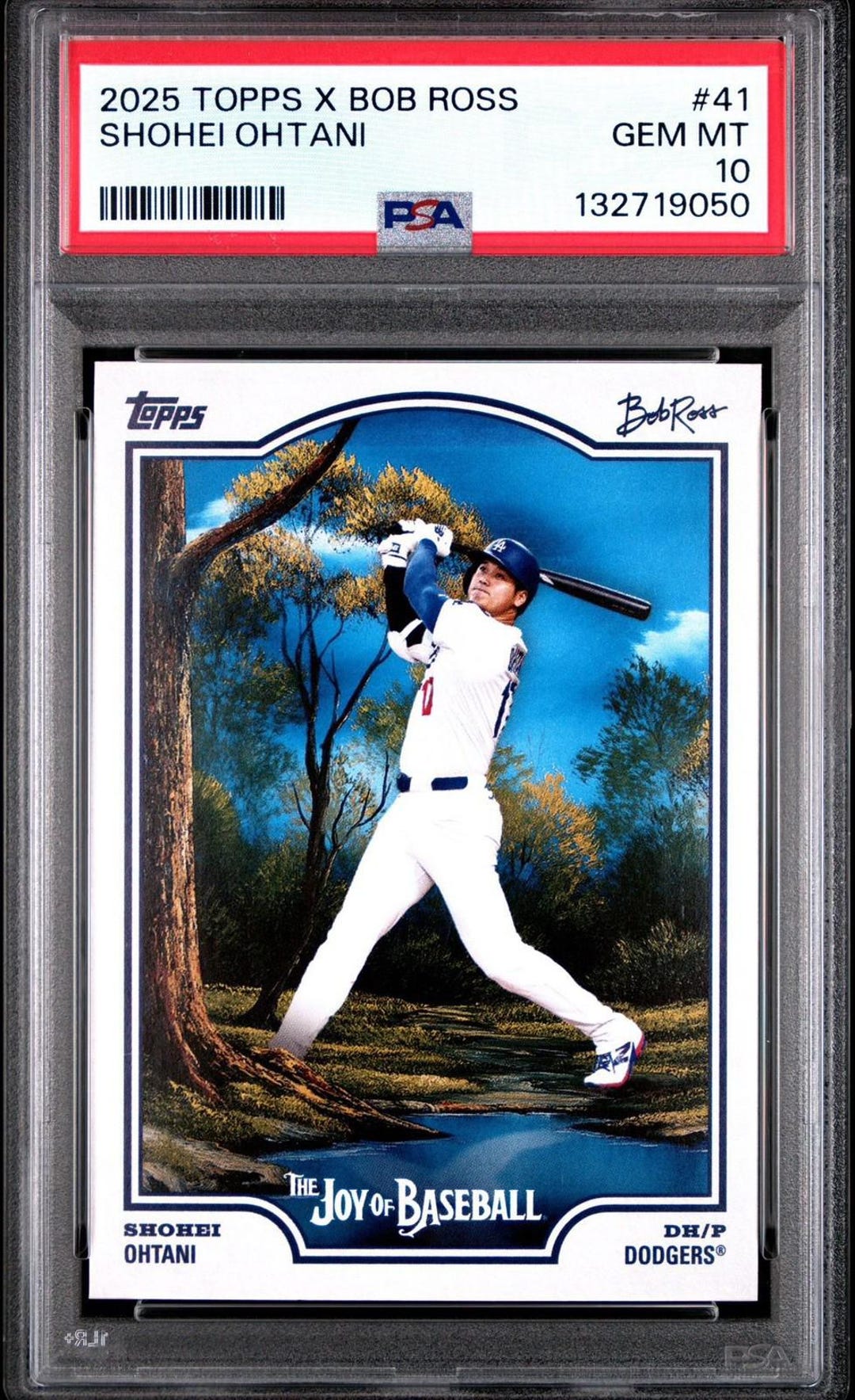 Shohei Ohtani Psa 10 2025 Topps X Bob Ross the Joy of Baseball Gem Mint ...