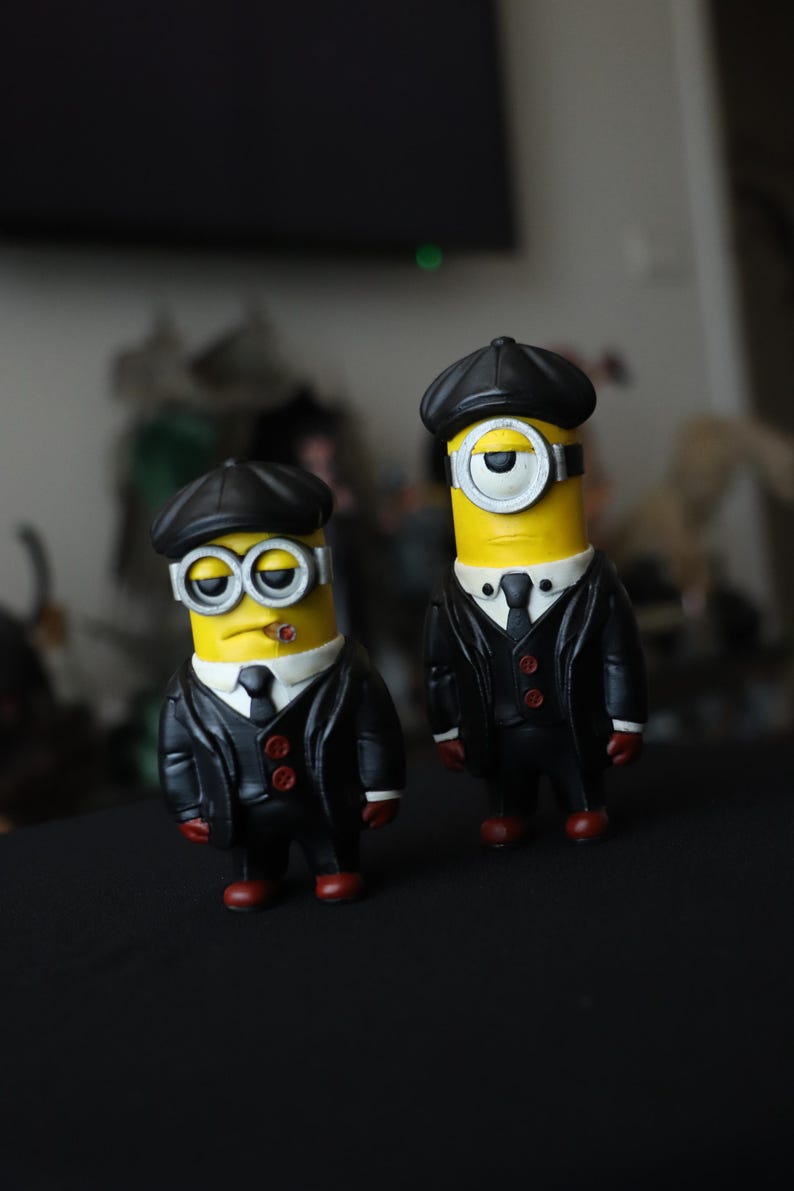 Peaky Blinders Minion Gangster Figurine Set Hand Painted 3D Printed ...