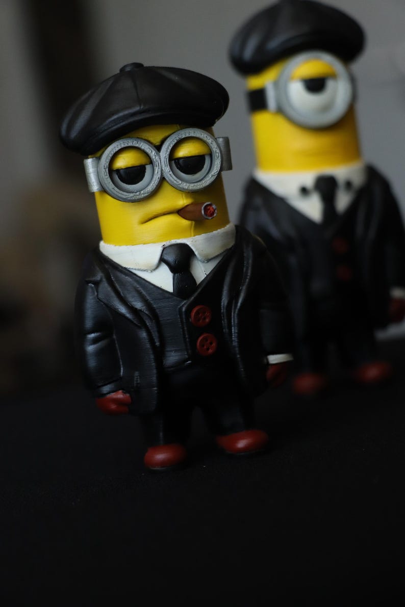 Peaky Blinders Minion Gangster Figurine Set Hand Painted 3D Printed ...