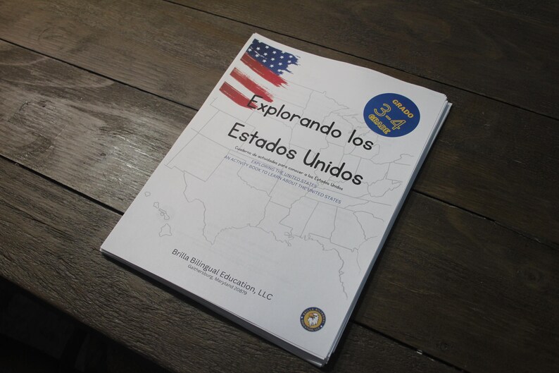 Bilingual (span/eng) State Research Worksheet – 3rd / 4th Grade Social ...