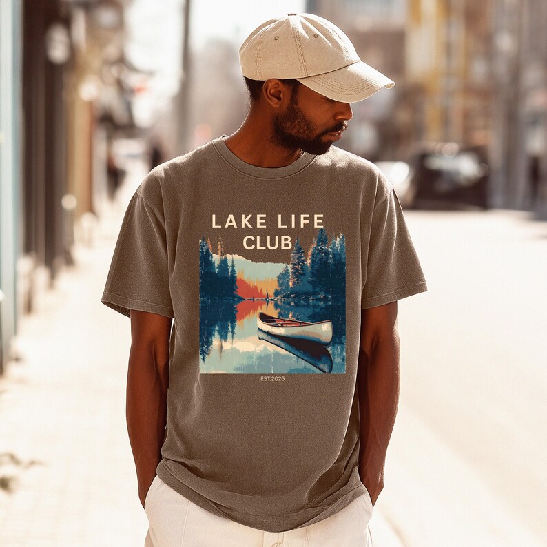Personalised Lake Life Club Shirt, Custom Lake Name & Year Tee, Free ...
