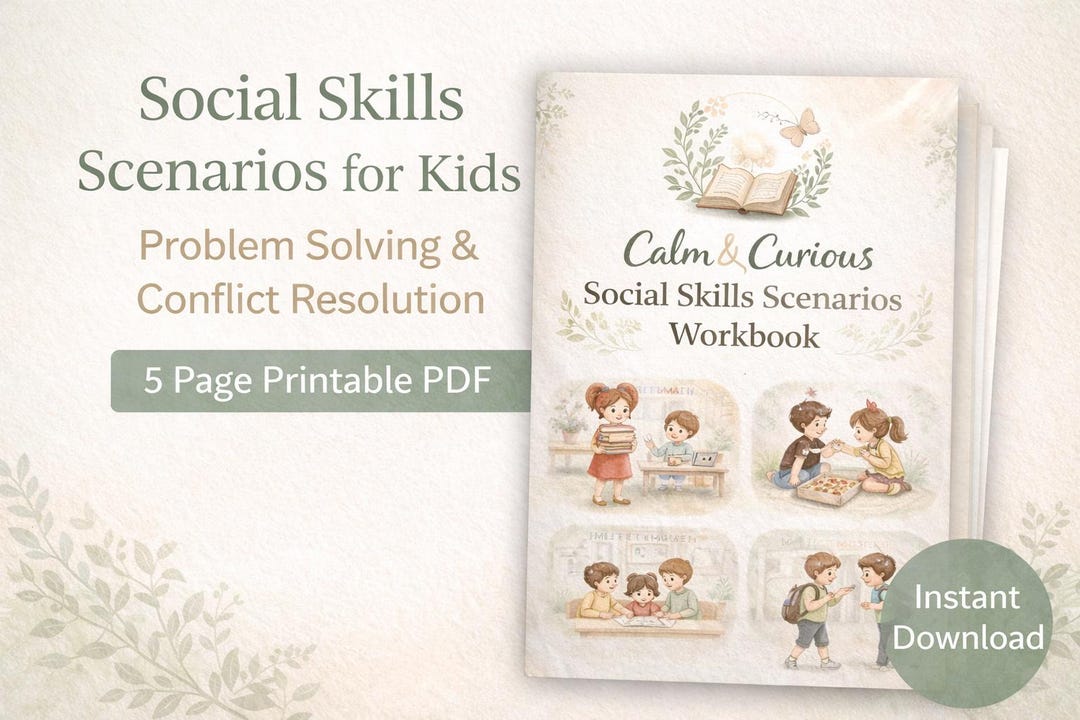Social Skills Workbook for Kids | Problem Solving, Conflict Resolution ...