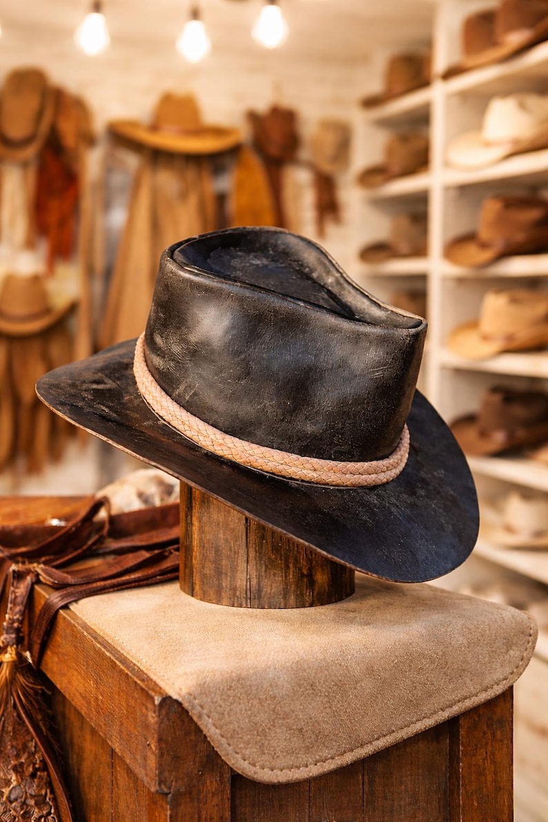 Arthur Morgan Cowboy Hat – Real Leather Western Outlaw Style RDR2 ...