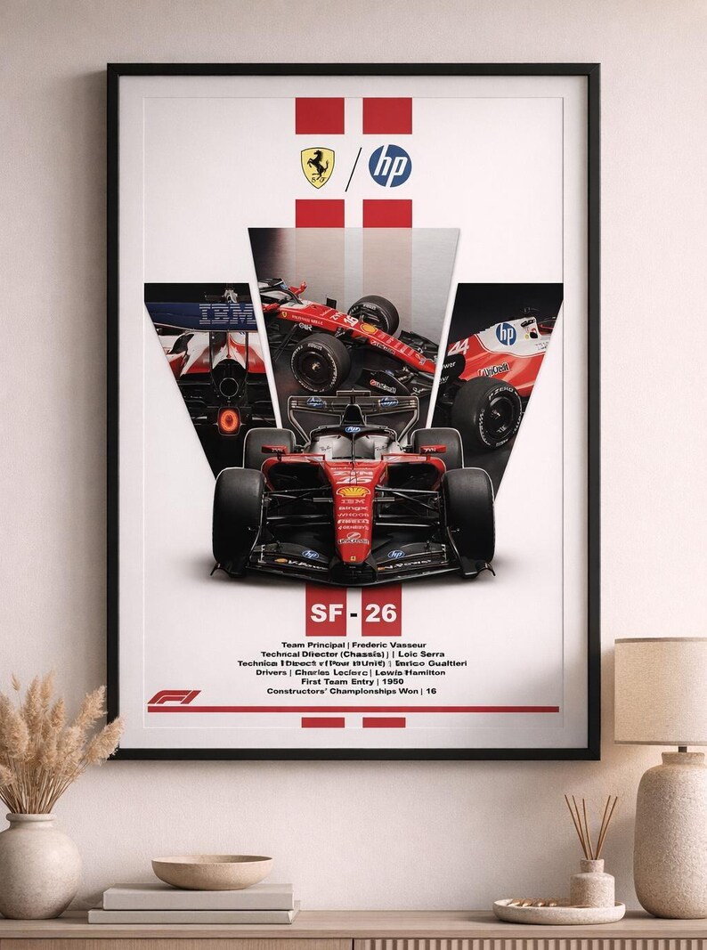 Ferrari SF-26 F1 Concept Poster & Lockscreen Bundle (digital Download ...