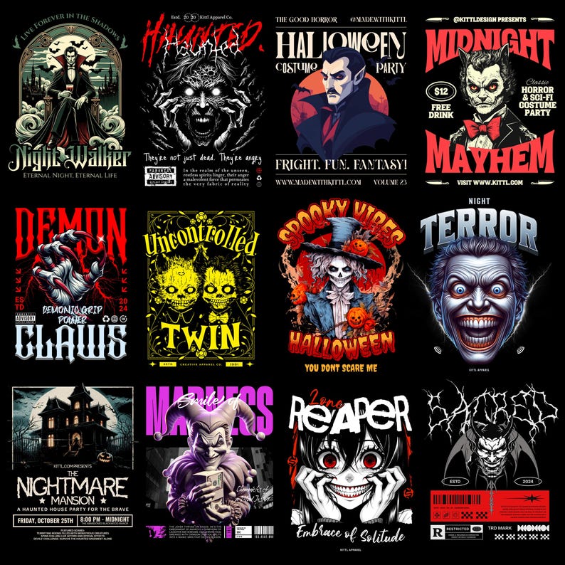 200+ Retro Funny Horror T-shirt Designs PNG Digital Download - Etsy