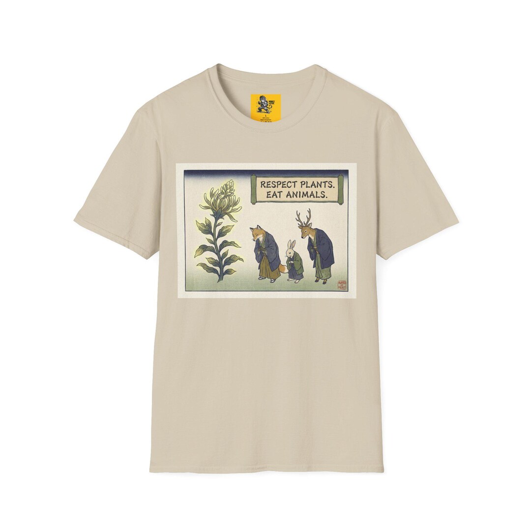 Respect Plants Eat Animals T-shirt | Vintage Animal Cartoon, Vegan ...