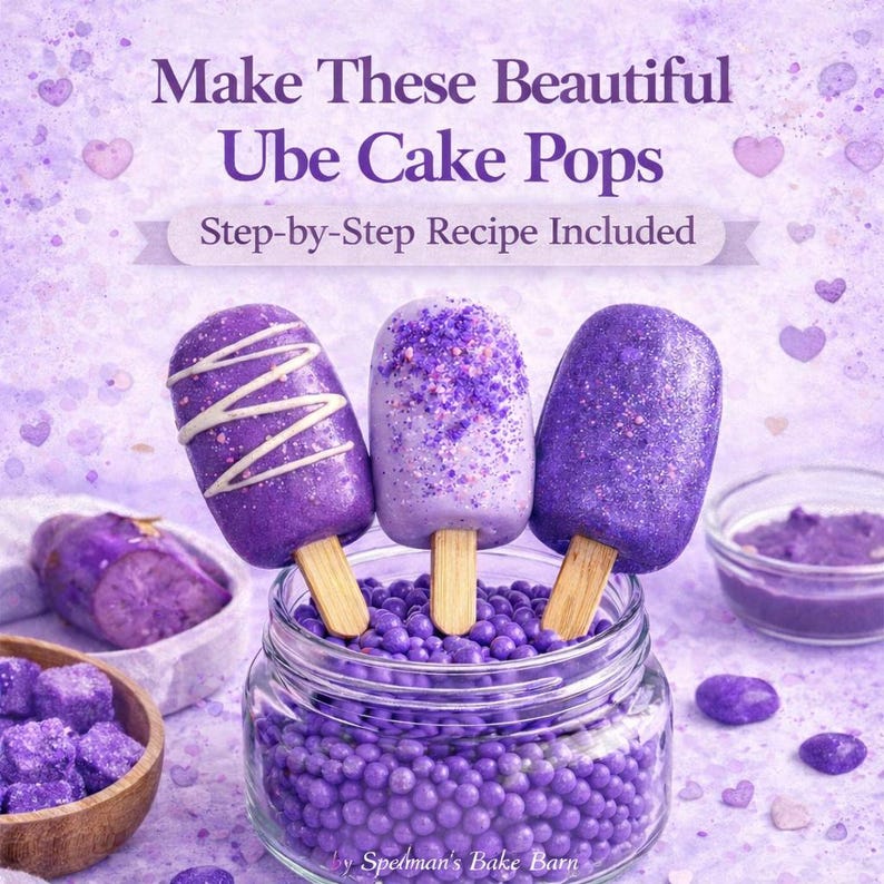 Ube Cake Pop Recipe Using Box Cake PDF - Etsy