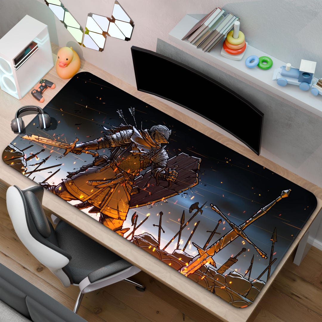 Dark Souls Mouse Pad | Chosen Undead Desk Mat | A Gift for Gamers - Etsy