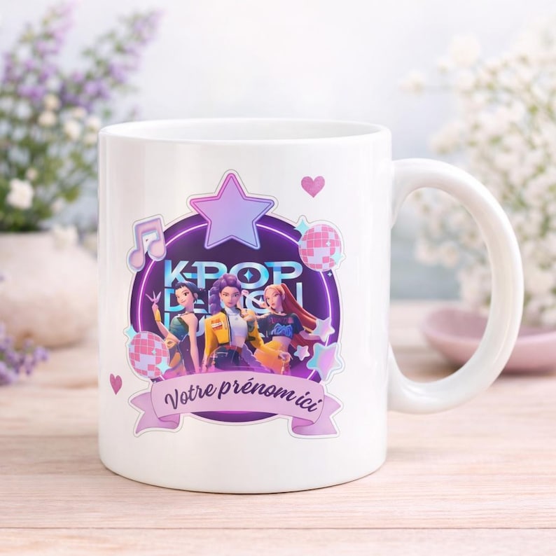 Personalized K-pop Mug With Name – K-pop Mug, Gift for K-pop Fans ...