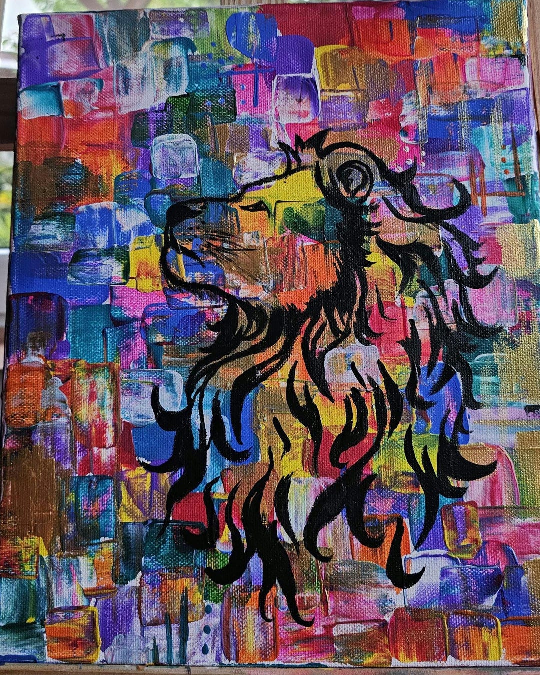 Hand-painted 25×30 Cm Canvas – Unique Wall Art - Etsy