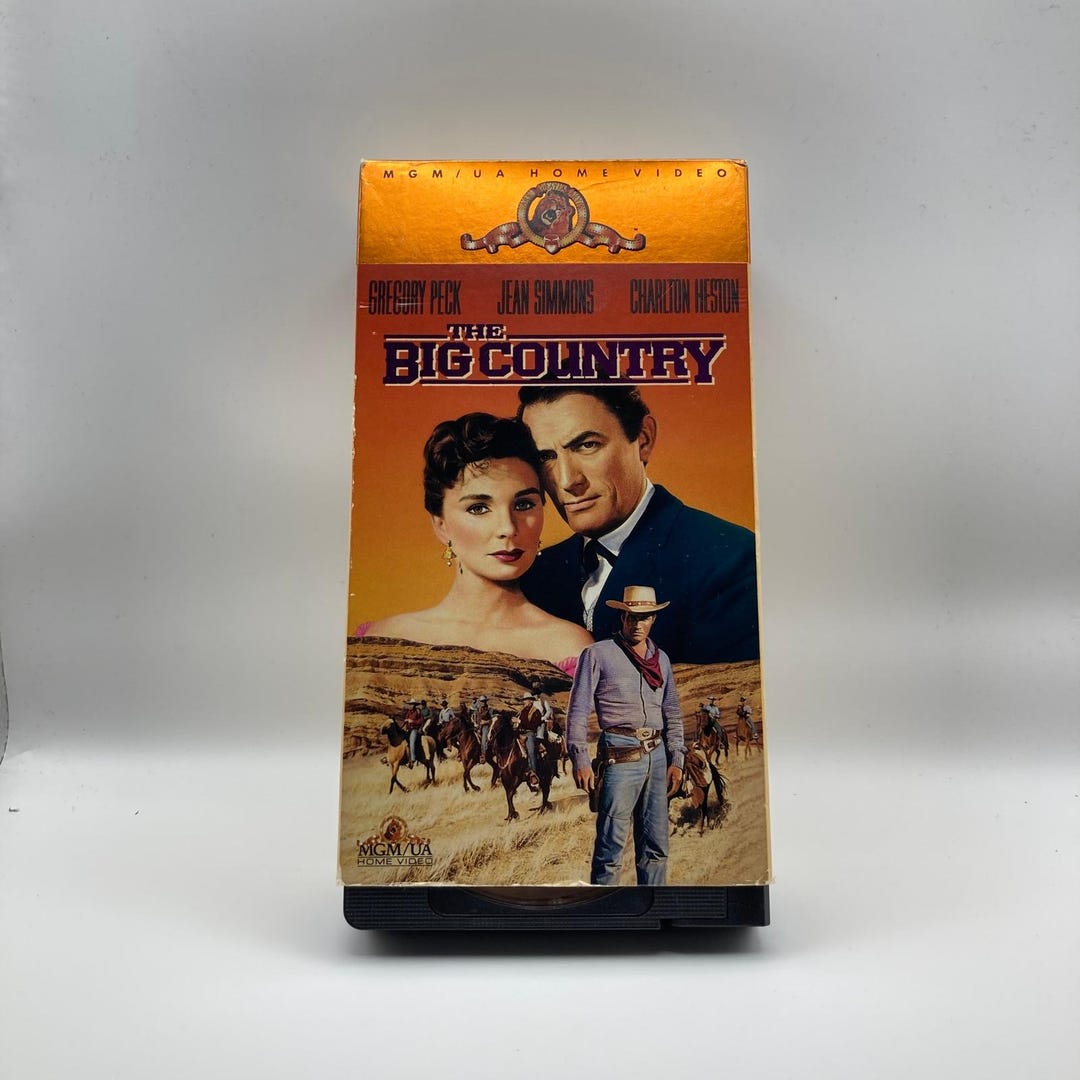 The Big Country VHS 1990 MGM UA Home Video Gregory Peck Charlton Heston ...