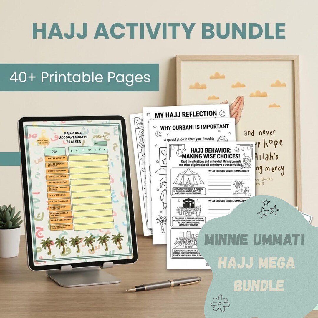 Minnie Ummati Hajj Activity Pack | Islamic Printable | MEGA Bundle ...