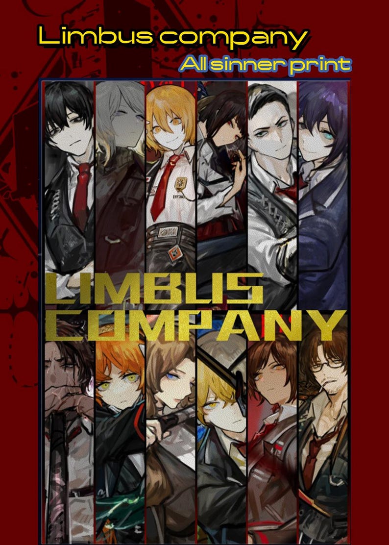 Preorder - Limbus Company All Sinner Print | Sliver Foil Postcard ...