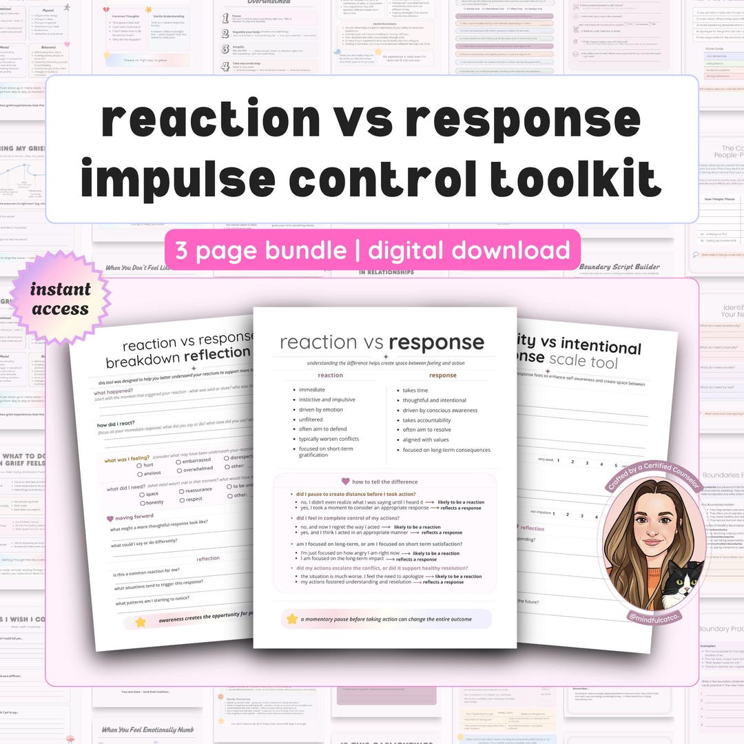 Anger Management Worksheets for Adults | Stop Reacting and Respond ...