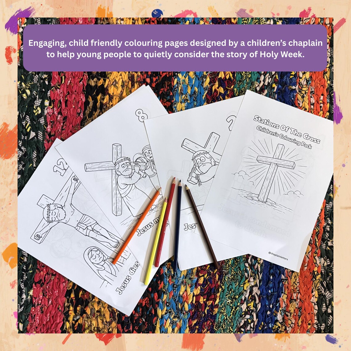 Stations of the Cross Colouring Pages for Children | Catholic Lent ...